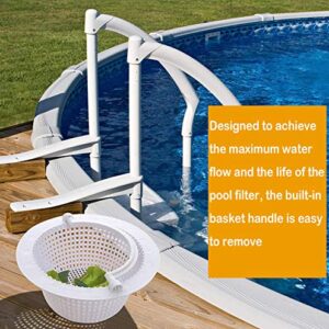 𝟐𝟎𝟐𝟑 𝑼𝙥𝙜𝙧𝙖𝙙𝙚𝙙 SP1091WM Skimmer Basket Replacement for Hayward Pentair HydroSkim, 513330 Dyna-skim Pool Filter Baskets,2PCS 6.25“Top Above Ground Pool Skimmer Baskets