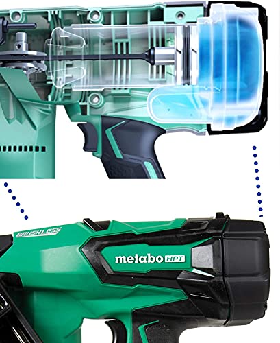 Metabo HPT 18V MultiVolt™ Cordless Angled Finish Nailer Kit | Accepts Nails 1-1/4-Inch up to 2-1/2-Inch | 15 Gauge | Lifetime Tool Warranty | NT1865DMAS