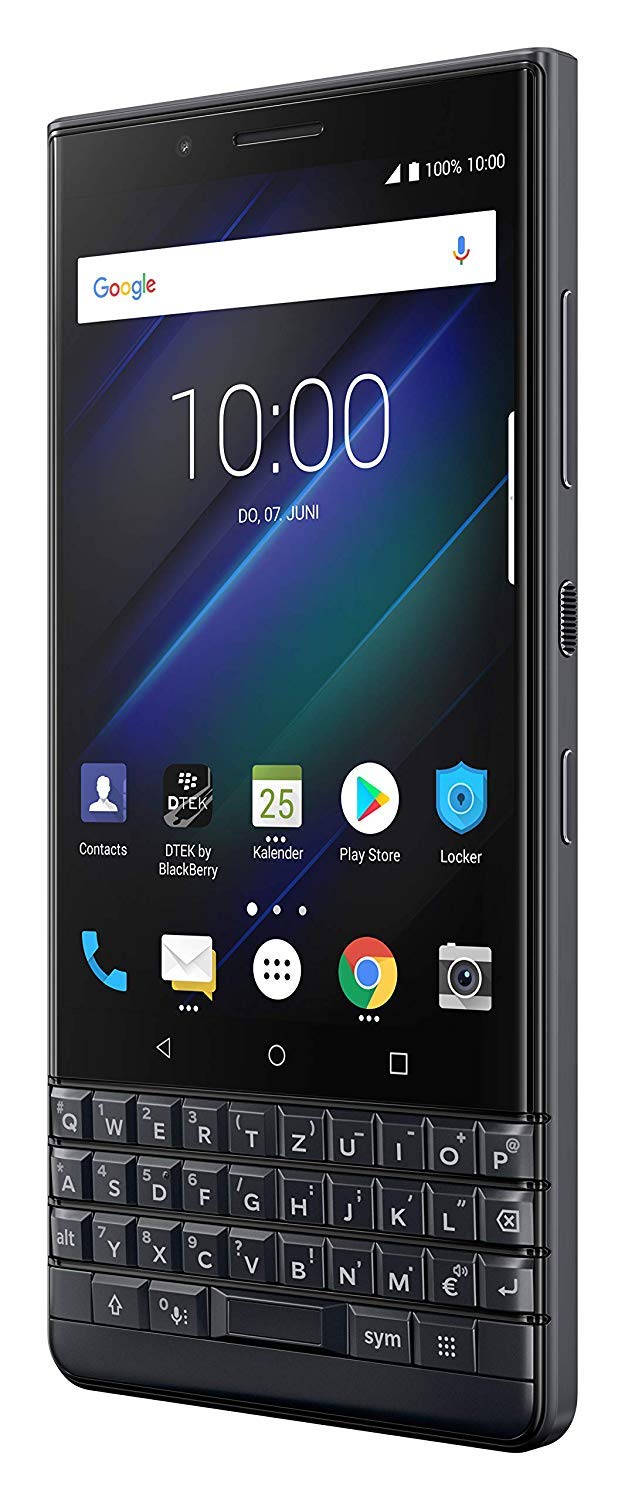 BlackBerry KEY2 LE 64GB - GSM Unlocked Android Smartphone, 13MP+5MP Dual Rear Camera, Android 8.1 Oreo BBE100-2 (U.S. Warranty) (Space Blue/Gray)