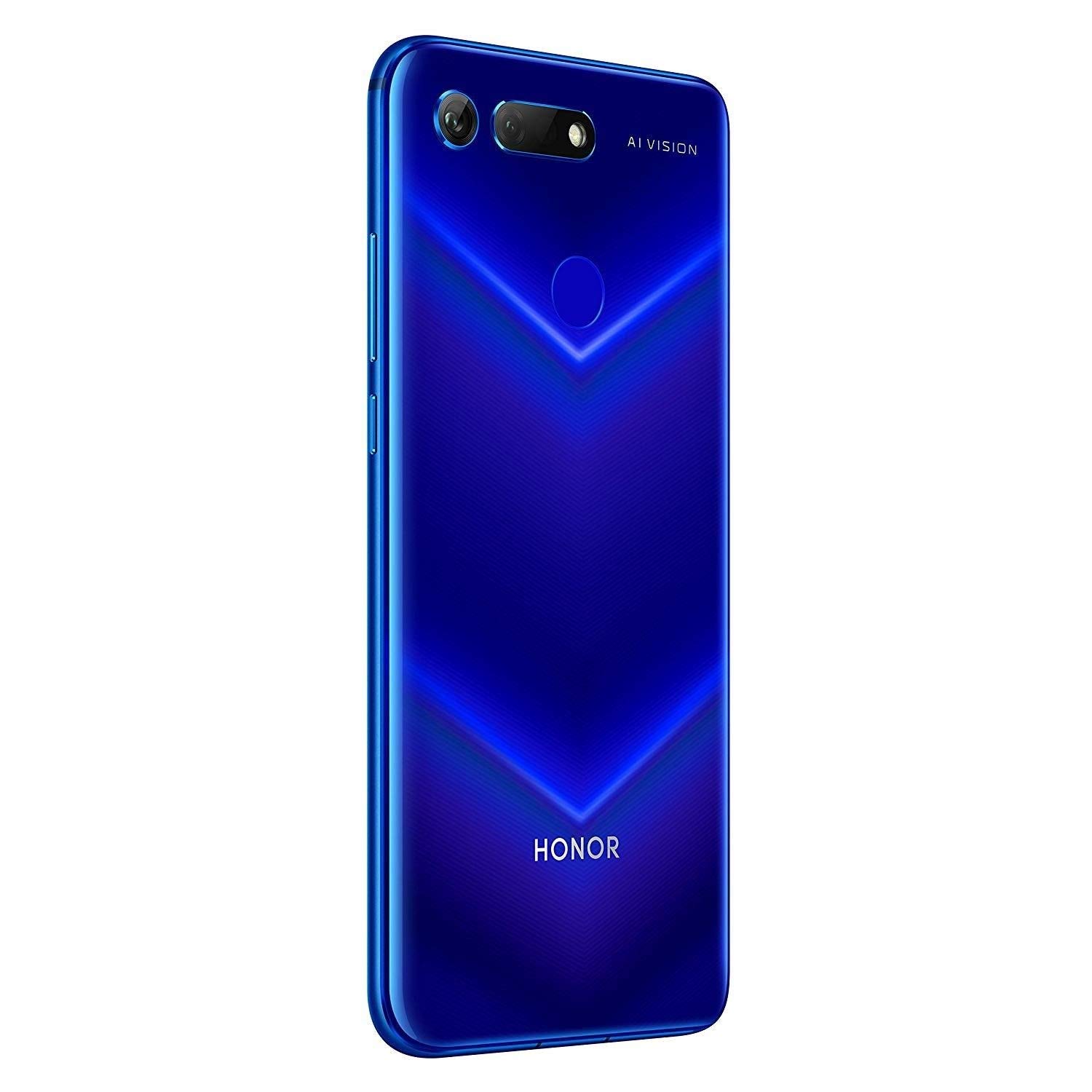 Honor View 20 Dual-SIM (128GB ROM/6GB RAM, GSM Only, No CDMA) Factory Unlocked 4G/LTE Smartphone - International Version (Sapphire Blue)