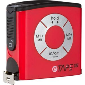 eTape 1752-WP-106 Digital Tape Measure, 3/4" x 16'