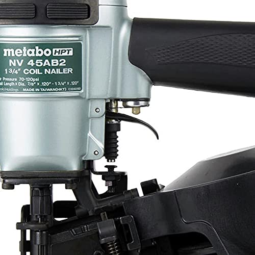 Metabo HPT Roofing Nailer | Pro Preferred Brand of Pneumatic Nailers | 16 Degree Magazine | Accepts 7/8-Inch to 1-3/4-Inch Nails | Ideal for Asphalt Roofing Shingles & Insulation Boards | NV45AB2