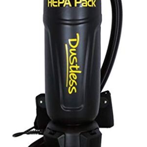 Dustless HEPA Back Pack Vacuum, Black