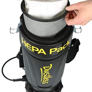 Dustless HEPA Back Pack Vacuum, Black