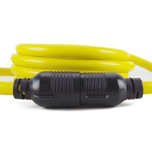 HENGYI Name L14-30P to L14-30R Heavy Duty Generator Locking Power Cord,Generator Extension Cord,SJTW 10GUAGE,Generator Power Cord up to 7500W,30A,Yellow,4 Prong,10FT