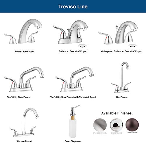 Pacific Bay Treviso High-Rise Bar/Galley Swivel Faucet - 2-Handle (Chrome)