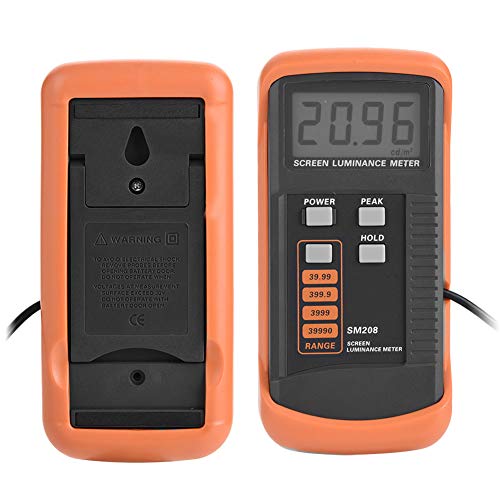 Light Meter Brightness Meter SM208 LCD Screen Luminance Meter Handheld Lux Light Tester for Measuring Brightness and Light 0.01-39990 cd/m2 Measuring Range