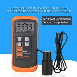 Light Meter Brightness Meter SM208 LCD Screen Luminance Meter Handheld Lux Light Tester for Measuring Brightness and Light 0.01-39990 cd/m2 Measuring Range