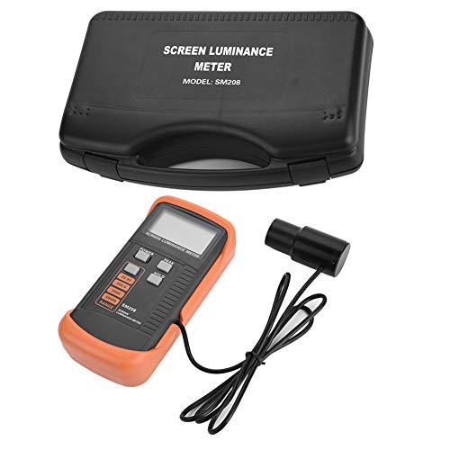 Light Meter Brightness Meter SM208 LCD Screen Luminance Meter Handheld Lux Light Tester for Measuring Brightness and Light 0.01-39990 cd/m2 Measuring Range