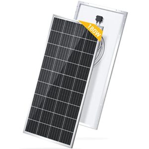 bougerv 180 watts mono solar panel, 12 volts monocrystalline solar cell charger high efficiency module for rv marine boat off grid