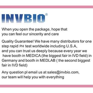 [125 ct] INVBIO Human Body pH Level Test, Best PH Test Strip for Urine and Saliva, Alkaline & Acidic pH Paper, pH Range 4.5-9.0, 15 Seconds to Read Result, Easy to Use