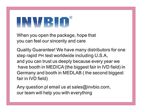 [125 ct] INVBIO Human Body pH Level Test, Best PH Test Strip for Urine and Saliva, Alkaline & Acidic pH Paper, pH Range 4.5-9.0, 15 Seconds to Read Result, Easy to Use