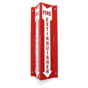 smartsign “fire extinguisher” projecting sign, fire extinguisher with arrow | 4" x 18" polished acrylic