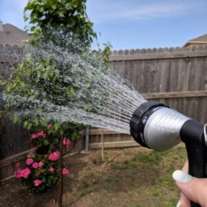 GREEN MOUNT Water Hose Nozzle Spray Nozzle, Metal Garden Hose Nozzle with Adjustable Spray Patterns, Perfect for Watering Plants, Washing Cars and Showering Pets