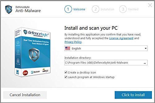 Defencebyte Antimalware | 1 Device | 1 Year Subscription | Activation Code by Mail