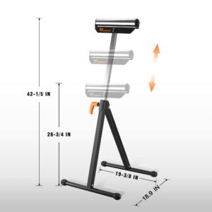 WORKESS Roller Support Stand 132 Lbs Load Capacity, Twin Pack WK-RS004T