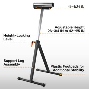 WORKESS Roller Support Stand 132 Lbs Load Capacity, Twin Pack WK-RS004T