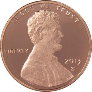 2013 s lincoln shield cent choice proof penny 1c coin collectible