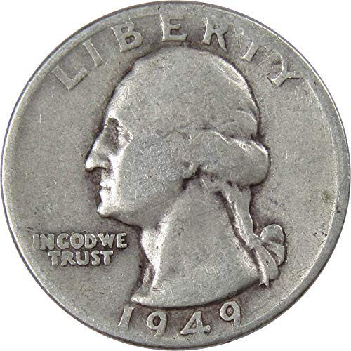 1949 D Washington Quarter VG Very Good 90% Silver 25c US Coin Collectible