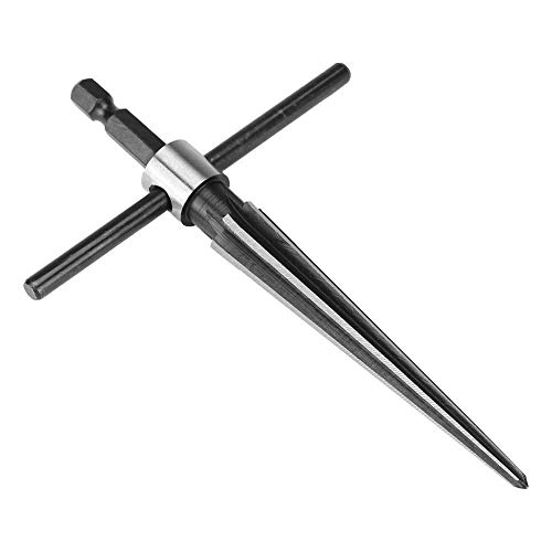 Hand Reamer, Bridge Pin Hole Handheld T Shape Tapered Hex Reamer Handle Drilling Tool 1/8"-1/2" 3-13mm