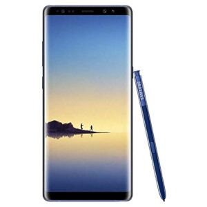 samsung galaxy note 8 n950u 64gb at&t gsm unlocked - deep sea blue (renewed)