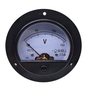 ac 0~150v round analog volt pointer needle panel meter voltmeter