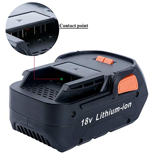 Epowon 18 Volt 6.0Ah Lithium Ion Compact Battery Compatible with RIDGID 18V Drill R840087 R840083 R840084 R840086 AC840085 AC840087P