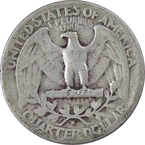 1942 S Washington Quarter G Good 90% Silver 25c US Coin Collectible