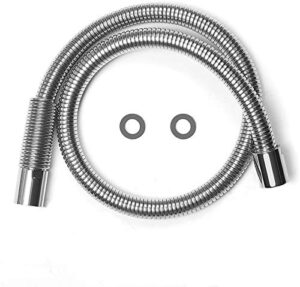 cwm stainless steel hose for commercial kitchen sink faucets flexible hose replacement (38 inch)