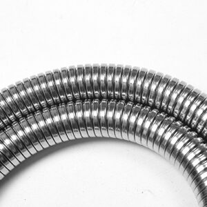 CWM Stainless Steel Hose for Commercial Kitchen Sink Faucets Flexible Hose Replacement (38 inch)