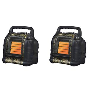 mr heater mh12b 12000 btu hunting buddy portable propane heater, camo (2 pack)