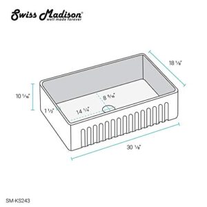 Swiss Madison SM-KS243 Delice 30x18 Farmhouse Sink