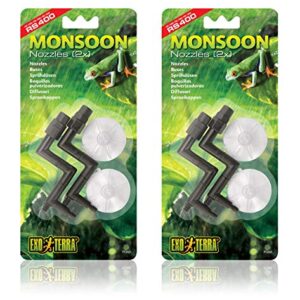 Exo Terra 4 Pack of Monsoon Replacement Nozzles, for Extending Terrarium Misting System