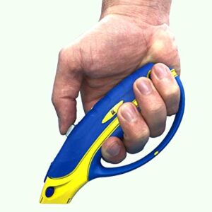 Safe-Grip Retractable Comfort-Grip Box Cutter Utility Knife, Protects Knuckles 6-3/4” Long