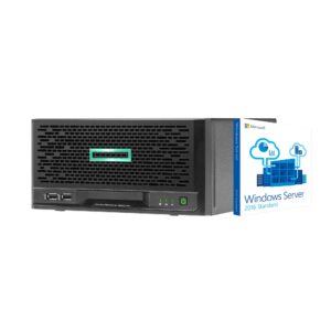 hp microserver gen10 plus tower server for business, intel xeon e-2224 3.4ghz, 32gb ram, 8tb storage, raid, windows server 2016