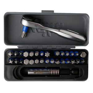 Wiha 76889 32 Piece GoBox TerminatorBlue Impact Bit Set with Mini Ratchet