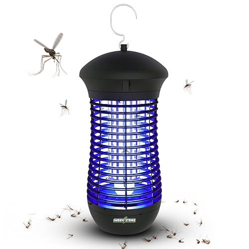 GREENSTRIKE Mosquito & Flying Insect Bug Zapper, Elektra Series 1800, Indoor & Outdoor Use, Easy Clean w/Detachable Bottom, Cleaning Brush Included, 4000V Powered Grid