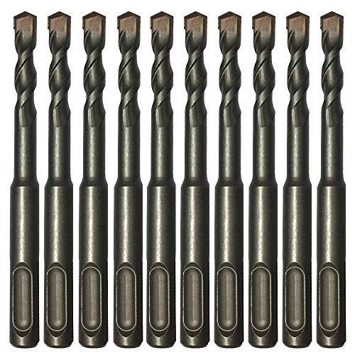 10PC 1/4" X4" Drill Bit Set SDS Plus Rotary Hammer Concrete Masonry Carbide Tip