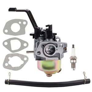 dalom carburetor w fuel filter for power equipment cpe 163cc 196cc 6.5hp portable generator 46493 46514 46515 46516 46517 46596 46597 46598 45633 spark plug