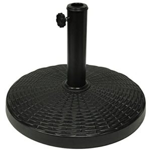 blissun 22 lbs heavy duty patio market umbrella base stand (16.5")