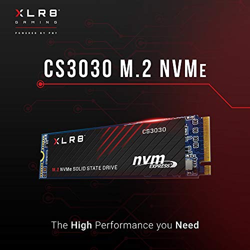 PNY XLR8 CS3030 250GB M.2 PCIe NVMe Gen3 x4 Internal Solid State Drive (SSD), Read up to 3,500 - M280CS3030-250-RB