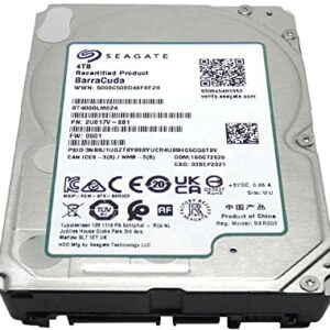 Seagate BarraCuda Internal Hard Drive 4TB SATA 6Gb/s 128MB Cache 2.5-Inch 15mm (ST4000LM024) (Renewed),Mechanical Hard Disk