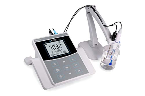 Apera Instruments PH820 Benchtop pH Meter Kit with ±0.002 pH Accuracy & 5-Point Auto. Calibration