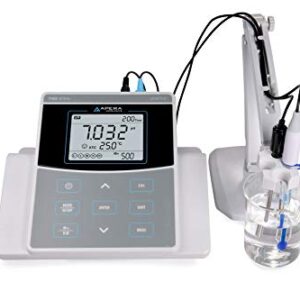 Apera Instruments PH820 Benchtop pH Meter Kit with ±0.002 pH Accuracy & 5-Point Auto. Calibration