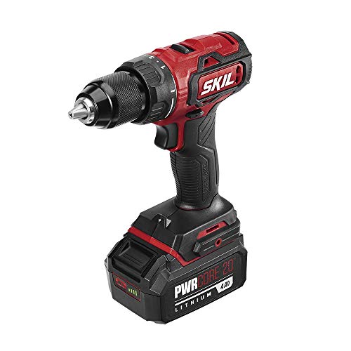 SKIL 2-Tool Combo Kit: PWR CORE 20 Brushless 20V Cordless Drill Driver and Cordless Circular Saw Includes 4.0Ah Lithium Battery and PWRJump Charger - CB743901