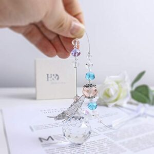 H&D HYALINE & DORA 30mm Handmade Butterfly Crystal Ball Prism Rainbow Maker Hanging Suncatcher Home Decoration