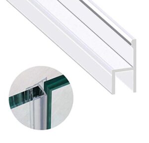 zengest glass door seal strip, 120 inch soft shower door sweep to stop leaks, shower silicone seal strip