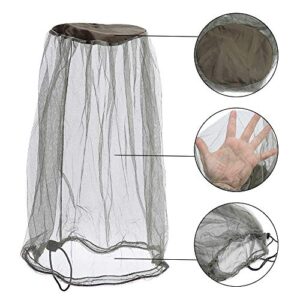 Premium Mesh Mosquito Head Net Outdoor Pack of 4 Face Neck Fly Netting Hood