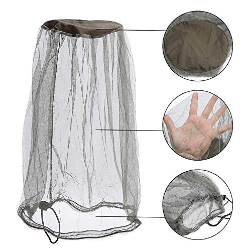 Premium Mesh Mosquito Head Net Outdoor Pack of 4 Face Neck Fly Netting Hood