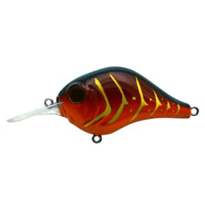 bill lewis lures lifelike mr-6 mid-range mdj series 6ft. floater diver 1/2 oz crankbait fishing wobble lure for freshwater, rayburn red craw